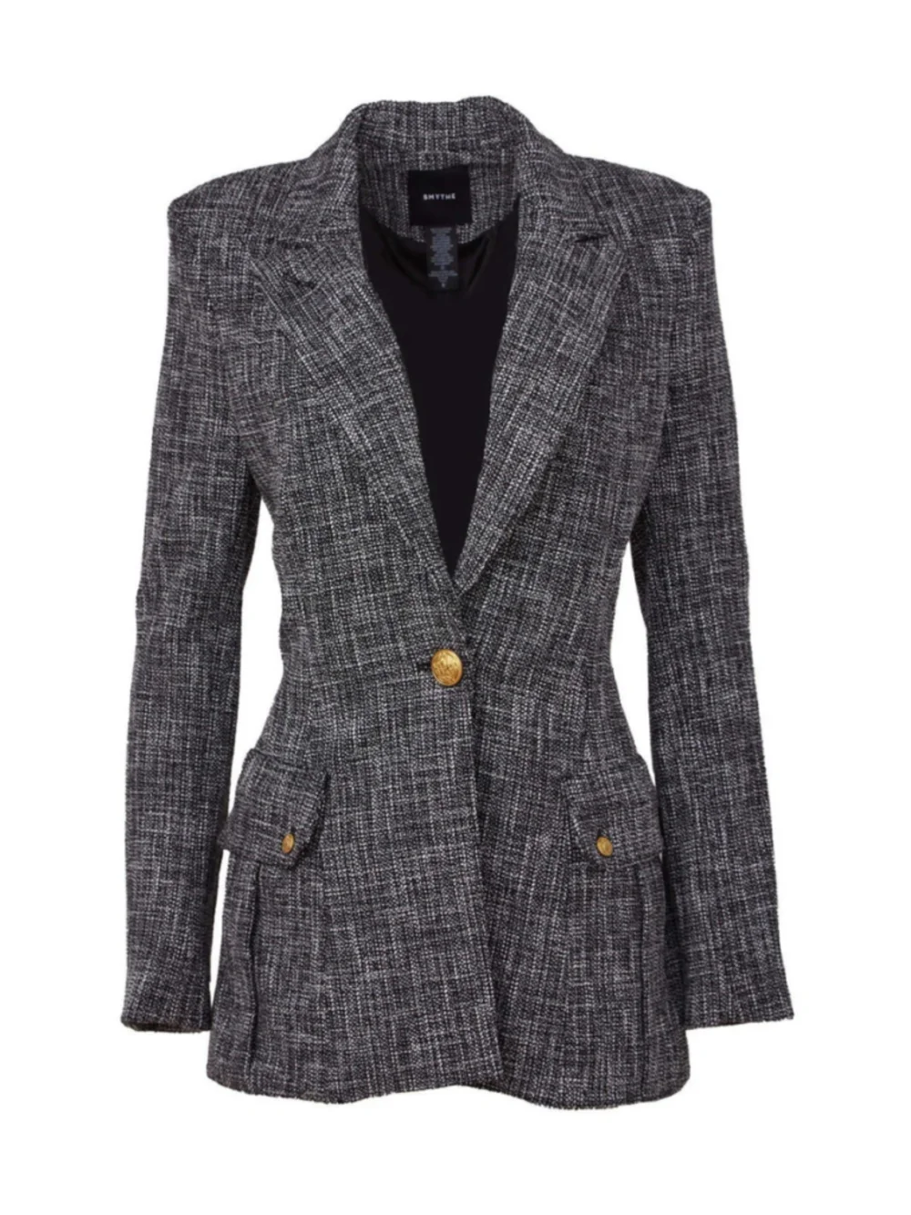 Smythe | Jackets & Coats | Smythe Cargo Pocket Longline Tweed Blazer ...